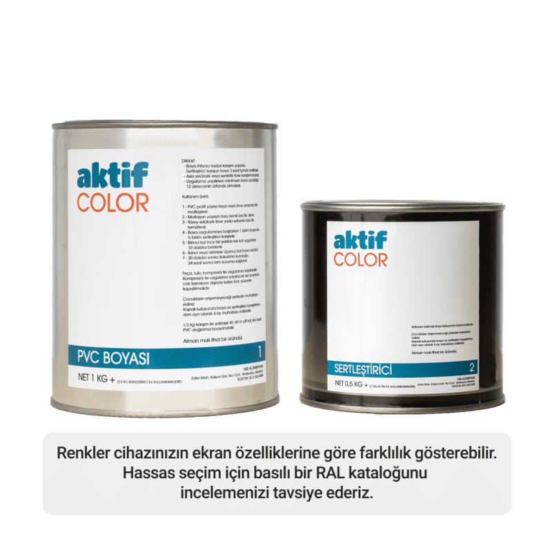 Aktif Color | PVC Pimapen Boyası | RAL 6011 | Rezeda Yeşili | 1.5 Kg ...